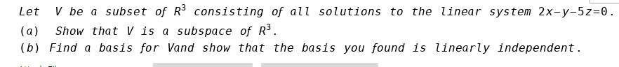 Solved Let V be a subset of R3 consisting of all solutions | Chegg.com