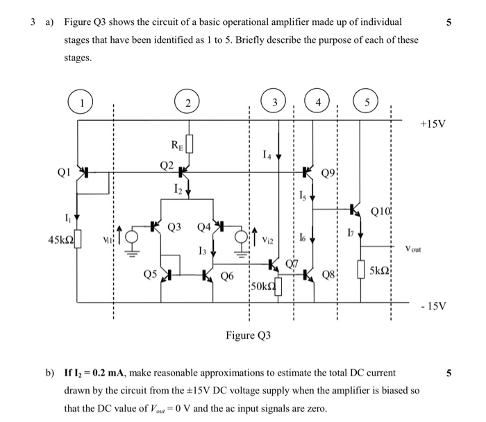 Solved 3 a) Figure Q3 shows the circuit of a basic | Chegg.com