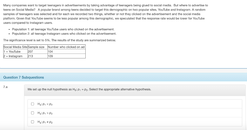 Solved Read the following prompt and complete the | Chegg.com