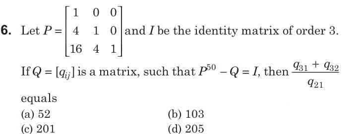 Solved 1 0 0 6. Let P= 4 1 o and I be the identity matrix of | Chegg.com