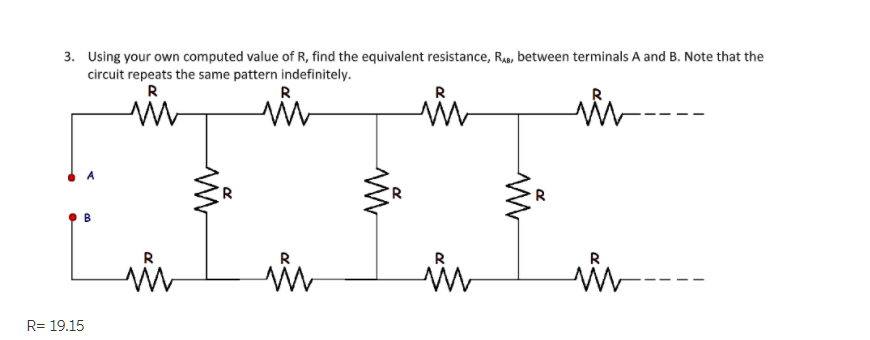 Solved 3. Using your own computed value of R, find the | Chegg.com