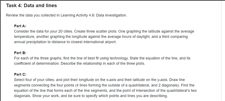 eview the data you collected in Learning Activity | Chegg.com