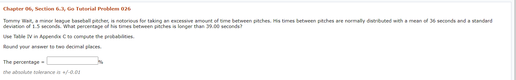Solved Chapter 06, Section 6.3, Go Tutorial Problem 026 | Chegg.com