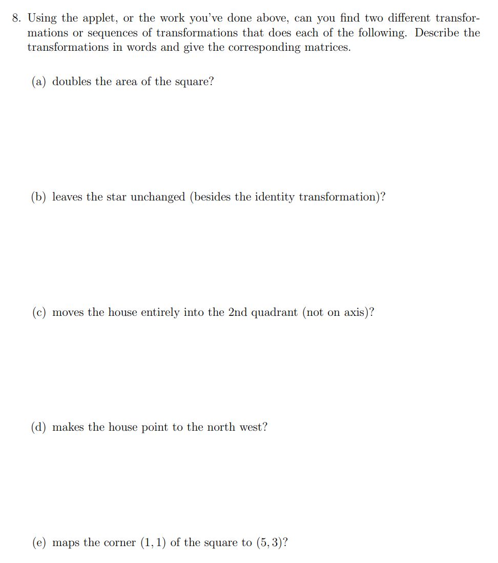 Solved 8. Using the applet, or the work you've done above, | Chegg.com