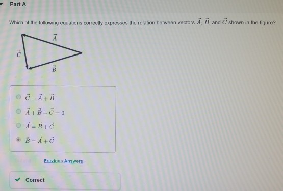 Solved PartA Which of the following equations correctly | Chegg.com