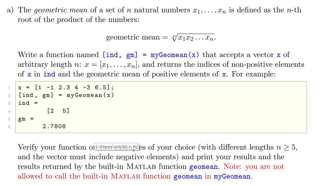 Solved Xn is defined as the n-th a) The geometric mean of a | Chegg.com
