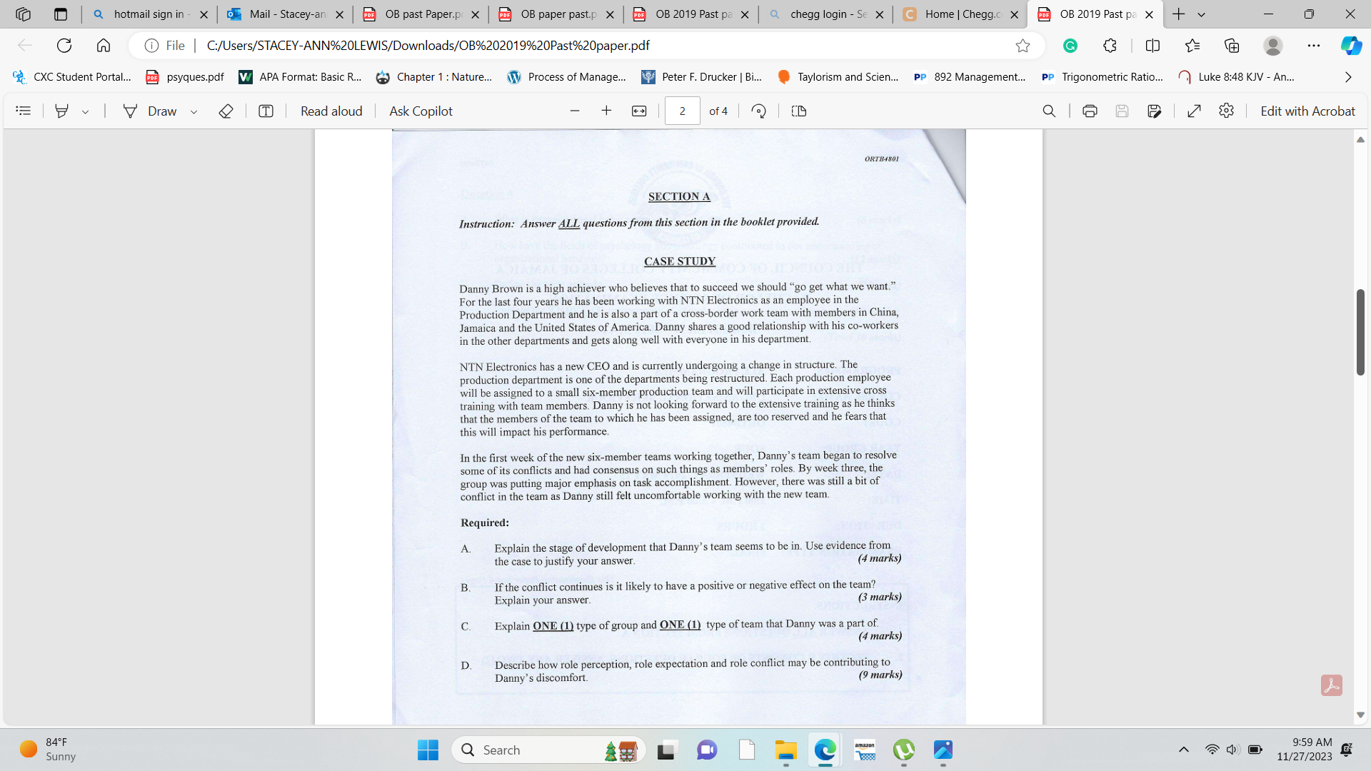 Solved Instruction: Answer ALL questions from this section | Chegg.com