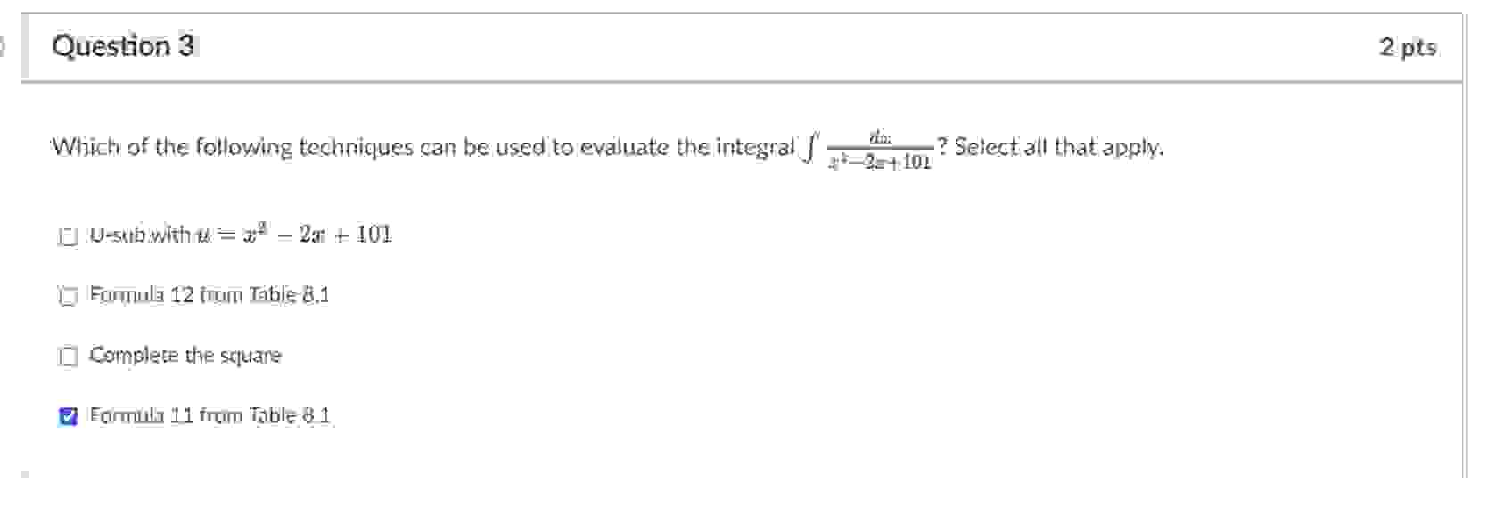Solved Question 32 ﻿ptsWhich of the following techniques can | Chegg.com