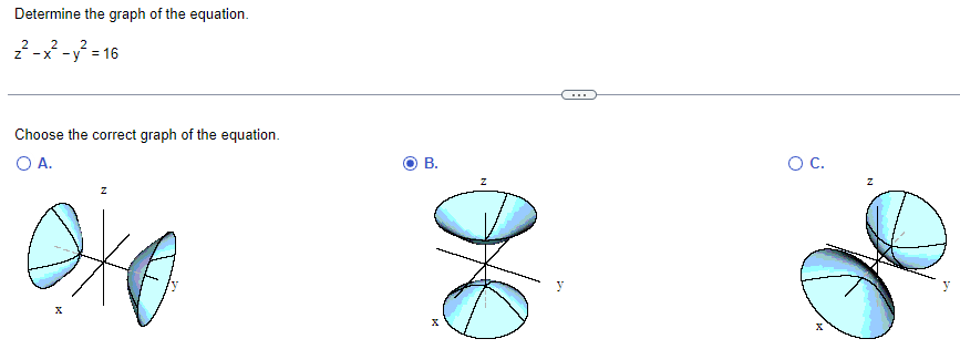 Solved Determine the graph of the equation. z2−x2−y2=16 | Chegg.com