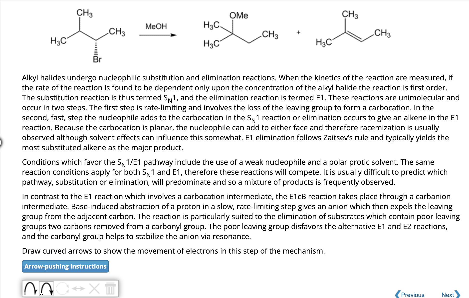 Solved Alkyl halides undergo nucleophilic substitution and | Chegg.com