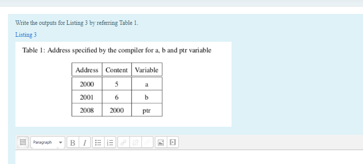 Solved Listing 3: This is a program for parameter passing | Chegg.com