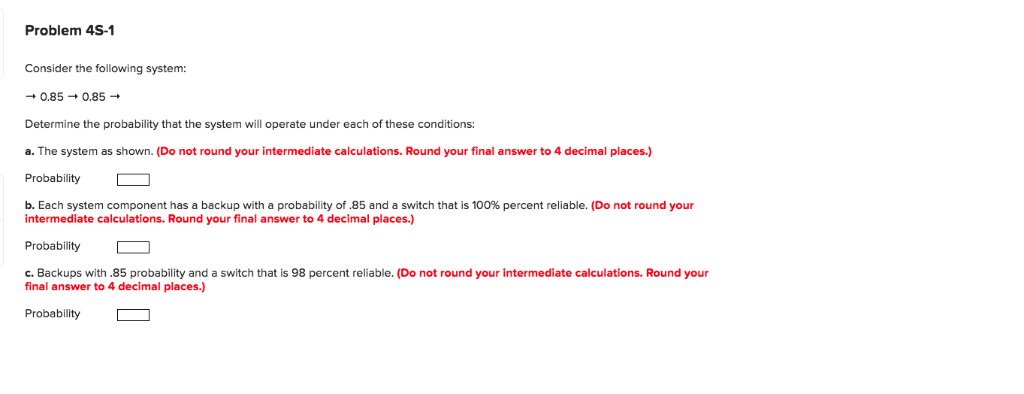 Solved Problem 4S-1 Consider the following system: | Chegg.com