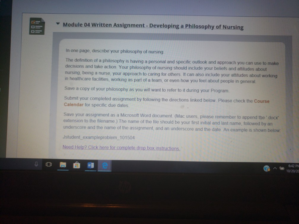 Solved Module 04 Written Assignment - Developing a | Chegg.com
