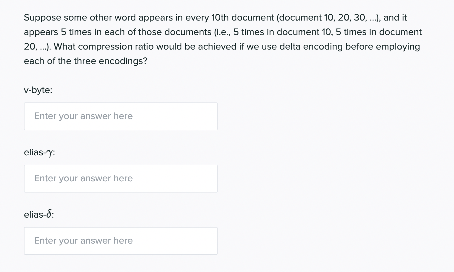 Solved This question asks you to compare three different | Chegg.com