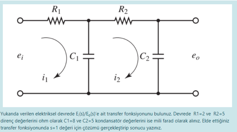 Solved Find the transfer function of E(s)/E2(s) in the | Chegg.com