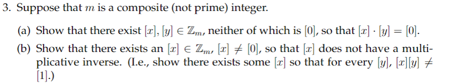 Solved Suppose that m is a composite (not prime) integer. | Chegg.com