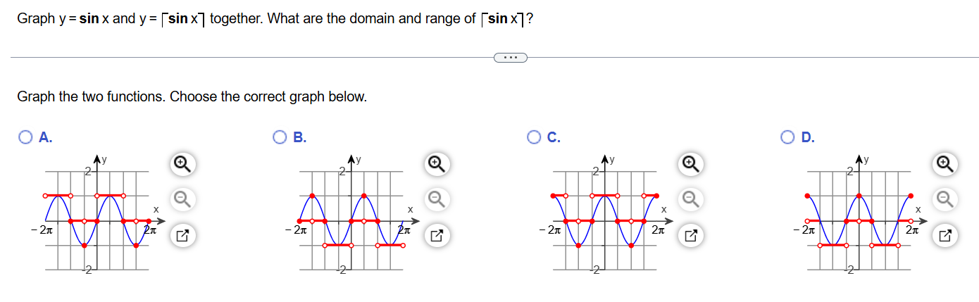 Solved Graph y=sinx ﻿and y=|~sinx~| ﻿together. What are the | Chegg.com
