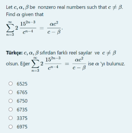 Solved Let c, a, ß be nonzero real numbers such that c# B. | Chegg.com
