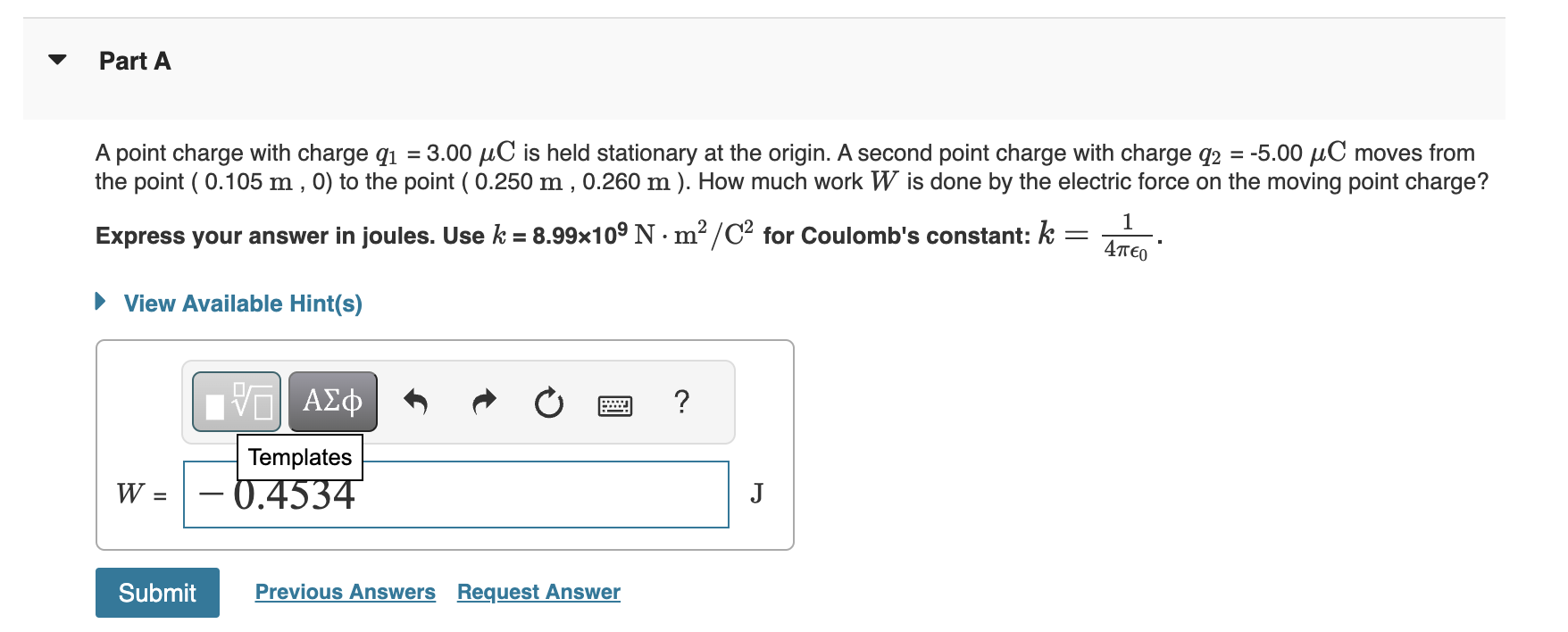 Solved A point charge with charge q1=3.00μC is held | Chegg.com