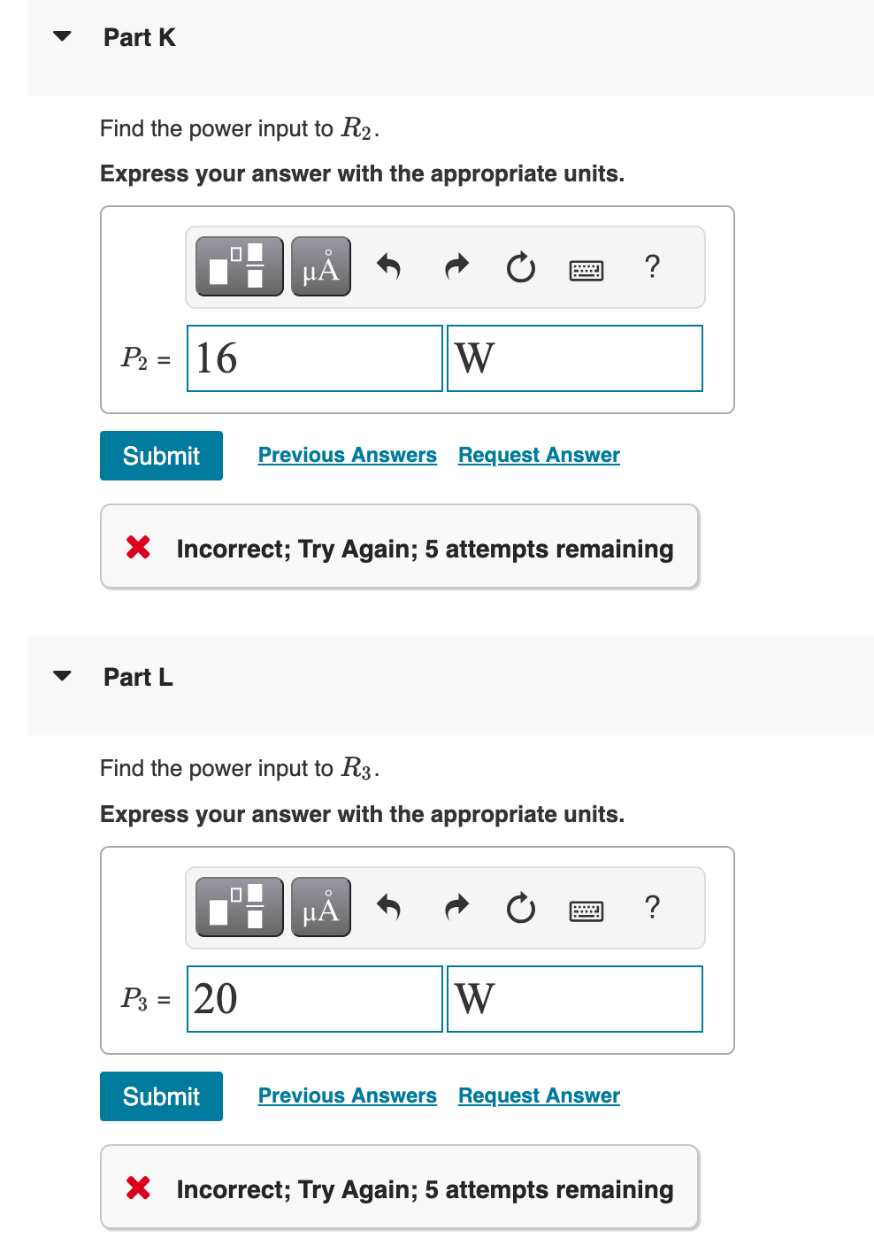 Solved (b) R1,R2, and R3 in parallelFind the power input to | Chegg.com