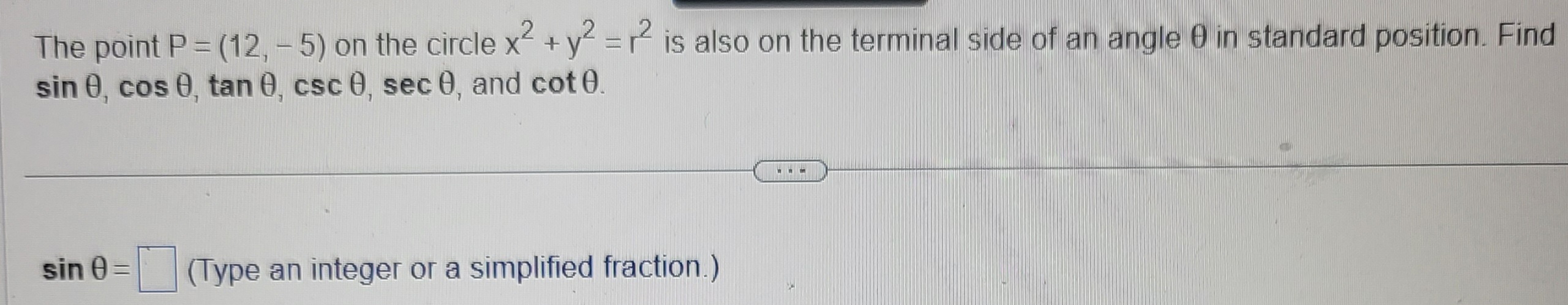 Solved Find the values of sint,cost,tant,csct,sect, and cott | Chegg.com