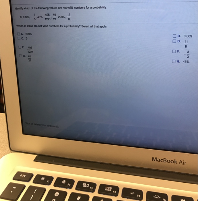 Solved Identify which of the following values are not valid | Chegg.com