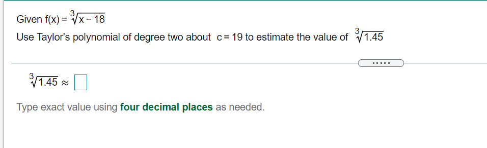 Solved (i) Find the linear approximation of f(x) = VX at x = | Chegg.com