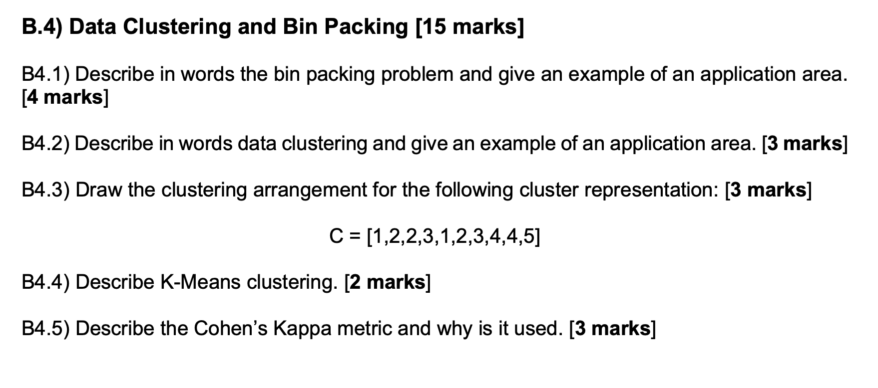 Solved B.1) Computational Complexity (15 marks] The | Chegg.com