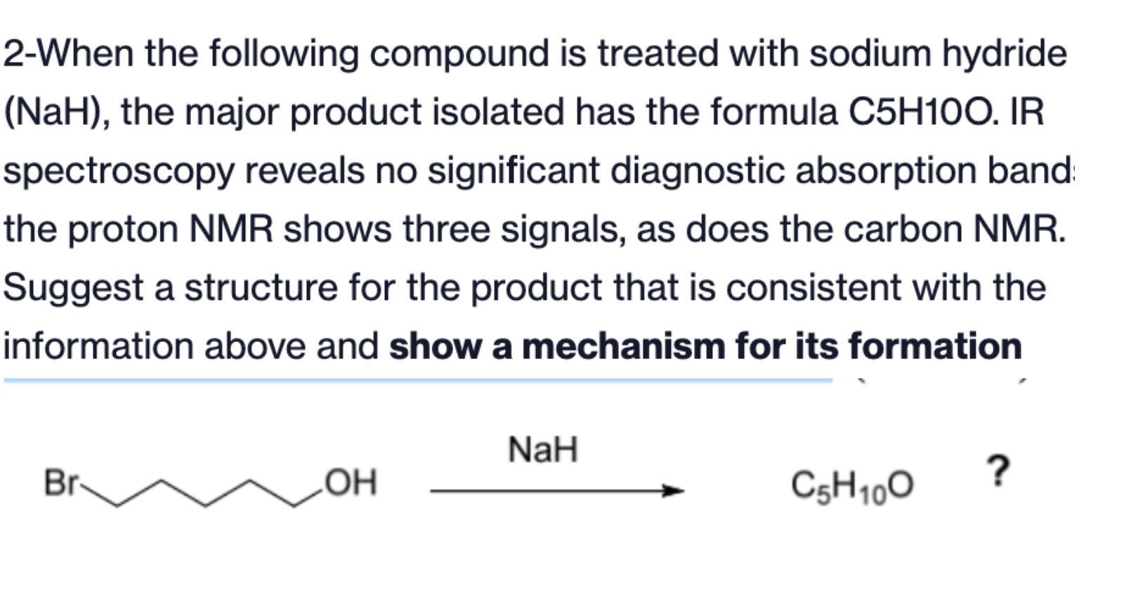 Solved 2-When the following compound is treated with sodium | Chegg.com