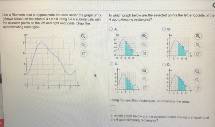 Solved Use A Riemann Sum To Approximate The Area Under The