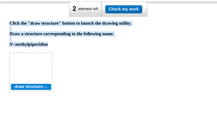 Solved 2 attempts left Check my work Click the "draw | Chegg.com