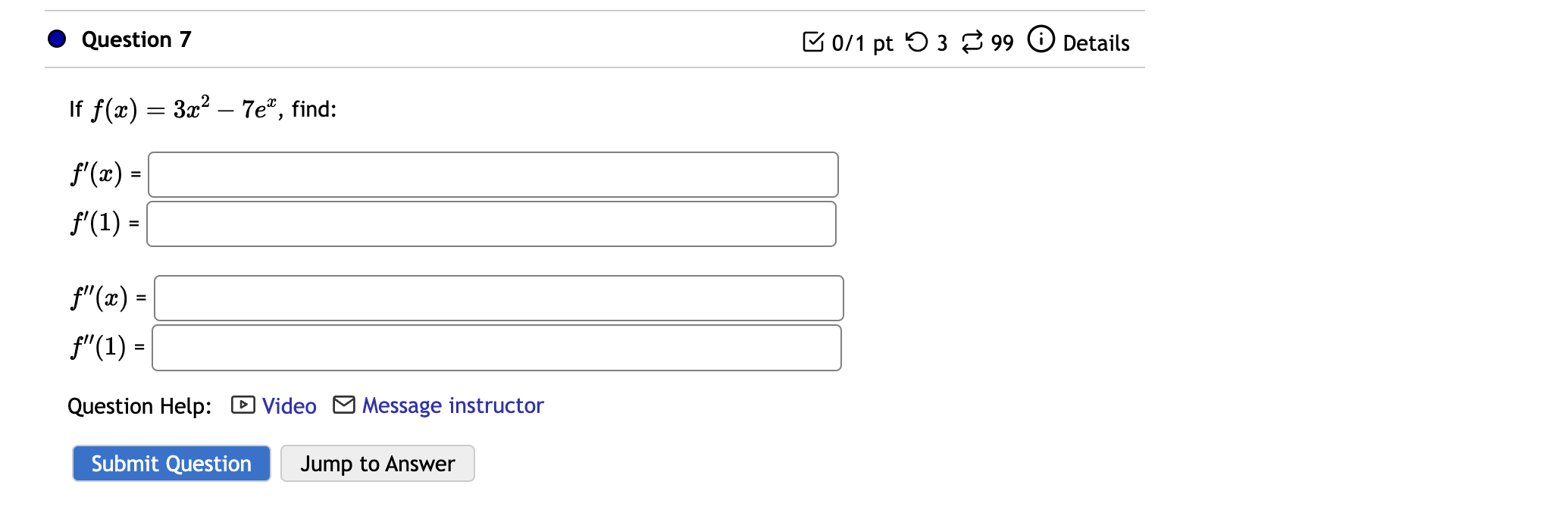 solved-if-f-x-3x2-7ex-find-f-x-f-1-f-x-f-1-chegg