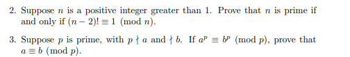 Solved 2. Suppose n is a positive integer greater than 1. | Chegg.com