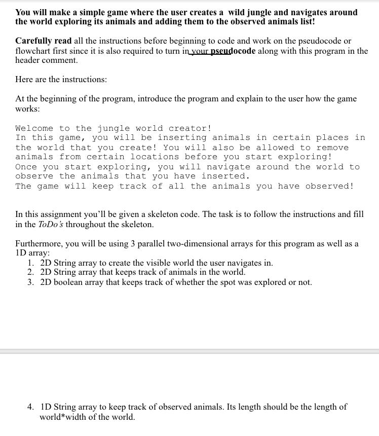 Solved Please help me with this Java/Eclipse Assignment??? I | Chegg.com