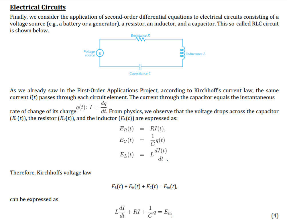 Solved Electrical Circuits Finally, we consider the | Chegg.com