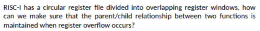 Solved RISC-I has a circular register file divided into | Chegg.com
