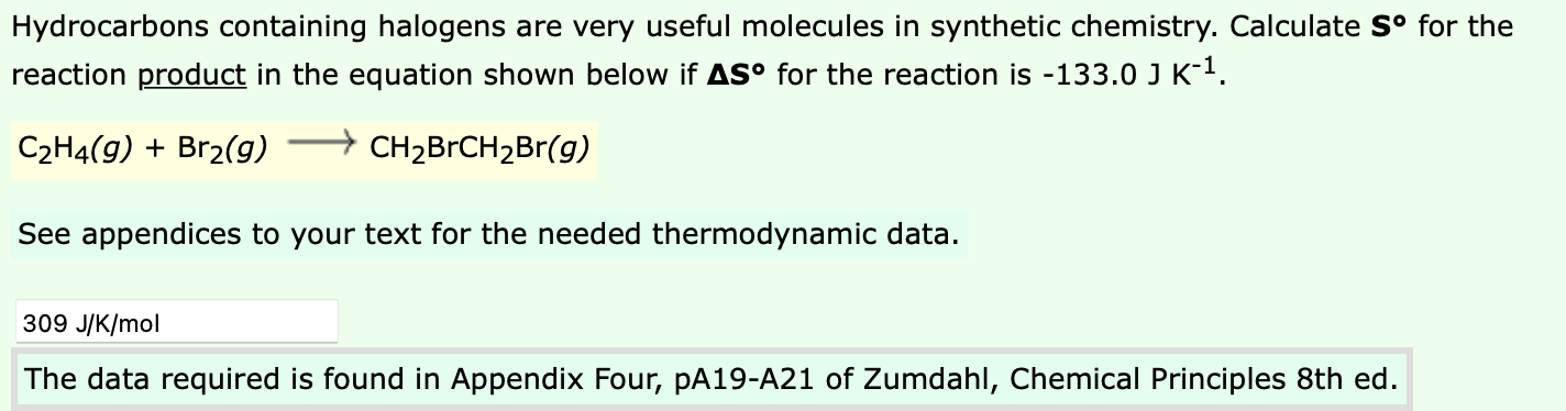 Solved Hydrocarbons containing halogens are very useful | Chegg.com