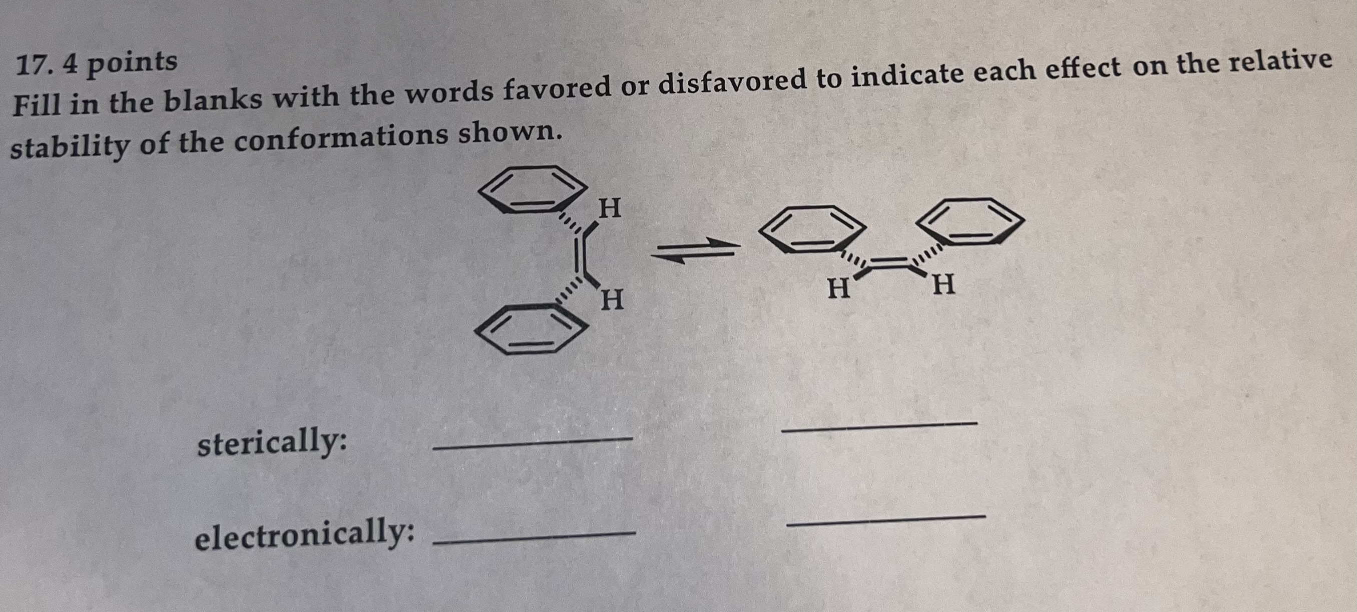 Solved 17. 4 points Fill in the blanks with the words | Chegg.com