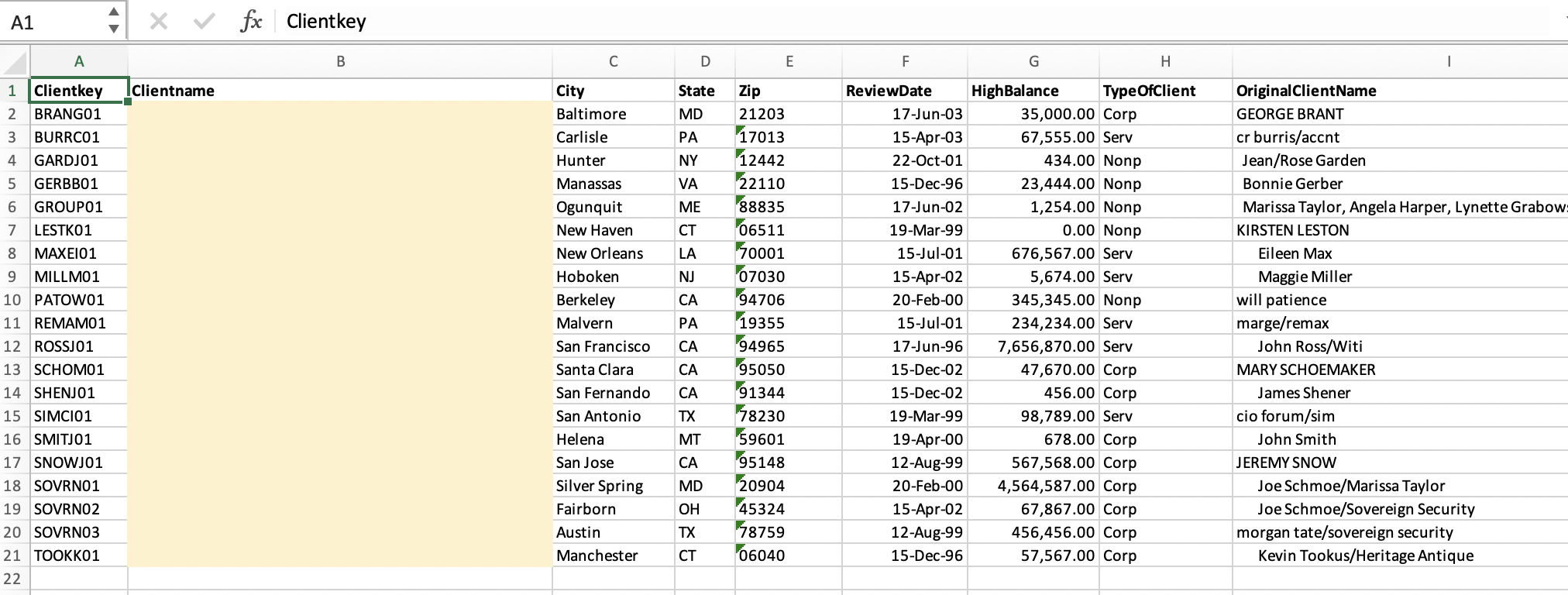 Solved 11 2 In the CustomerData worksheet, in B2:B21 range, | Chegg.com