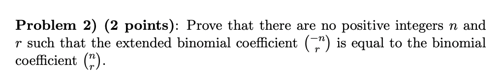 Solved Problem 2) (2 points): Prove that there are no | Chegg.com