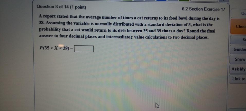 Solved Question 4 of 14 (1 point) View problem in a pop-up | Chegg.com