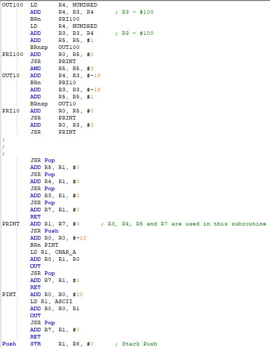 HELP WITH LC3 SIMULATOR PROGRAM PLS MY CODE BELOW | Chegg.com