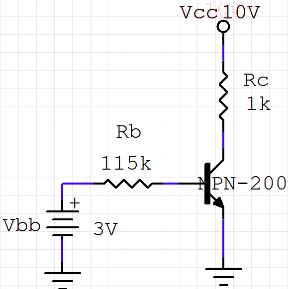 Solved For the circuit in the figure Calculate the Vce | Chegg.com