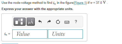 Solved Use the node-voltage method to find i0 in the | Chegg.com