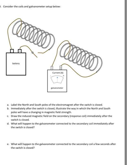 Solved Consider the coils and galvanometer setup below | Chegg.com