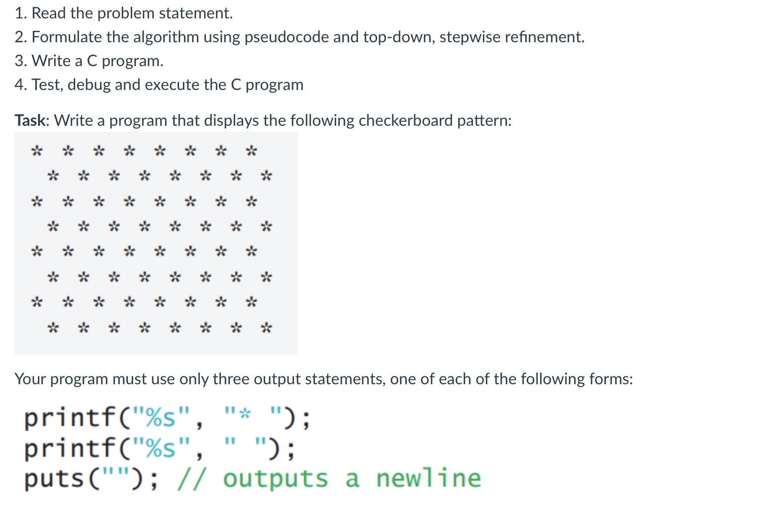 Solved 1. Read the problem statement. 2. Formulate the | Chegg.com