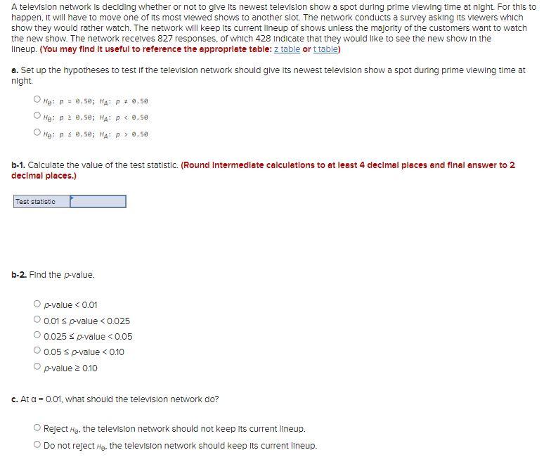 Solved A television network is deciding whether or not to | Chegg.com