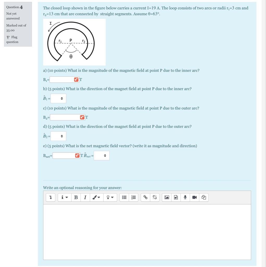 Solved The closed loop shown in the figure below carries a | Chegg.com