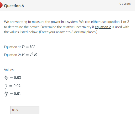 Solved We are wanting to measure the power in a system. We | Chegg.com