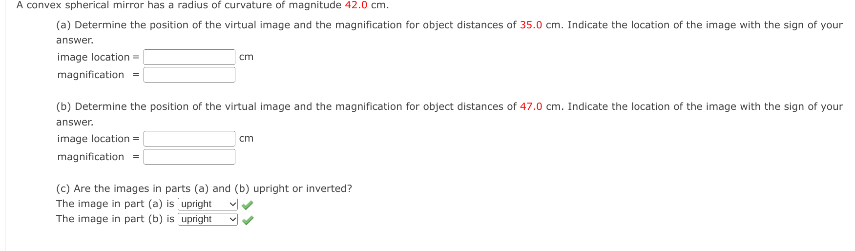 Solved (a) Determine the position of the virtual image and | Chegg.com